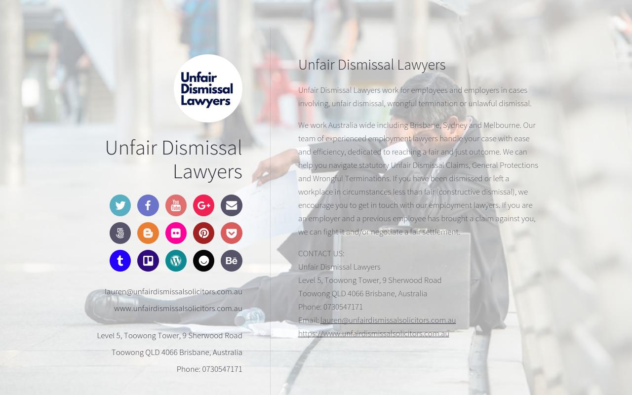 Unfair Dismissal Lawyers